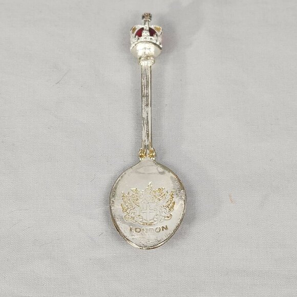 Other | Vintage London England Souvenir Spoon Silver Plated 3d Crown ...